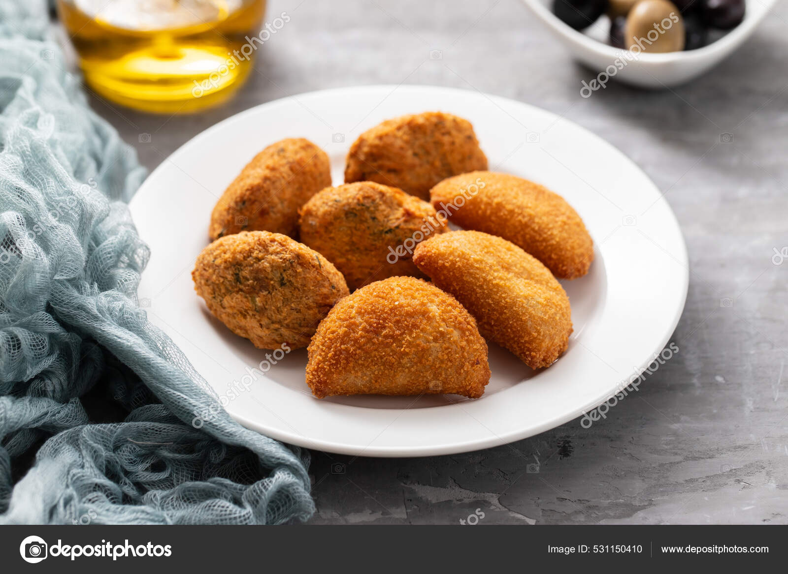 Typical Portuguese Fish Appetizer Small White Plate Stock Photo by ...