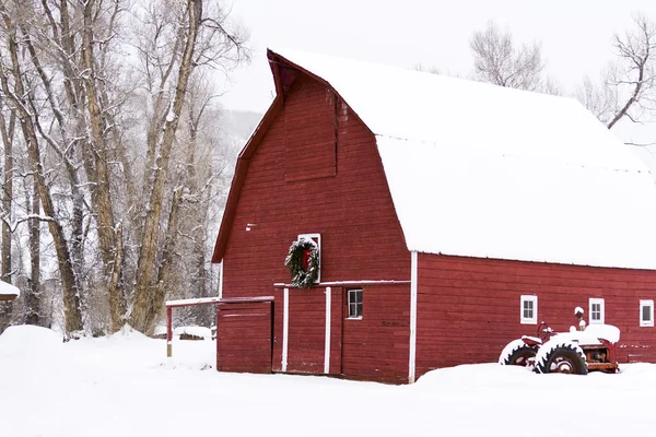 Red barn snow Stock Photos, Royalty Free Red barn snow Images ...