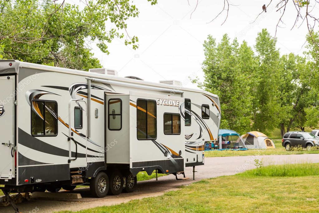 RV camping Stock Photo by ©urban_light 48577597