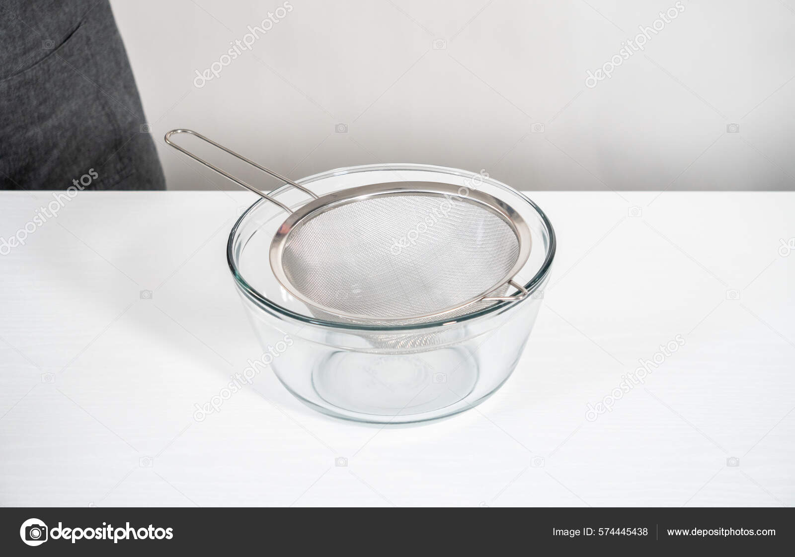 Sifting Ingredients Hand Sifter Make Homemade Hot Chocolate Mix — Stock ...