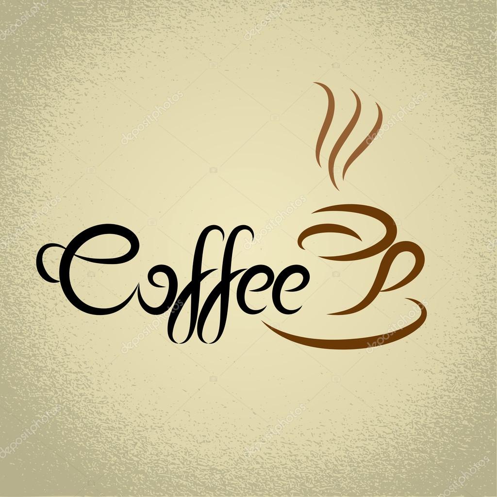 Coffee sign with the title. ideal for cafe menu — Stock Vector ...
