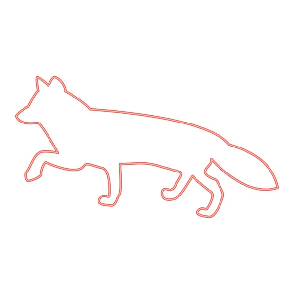 Red Fox Running Drawing