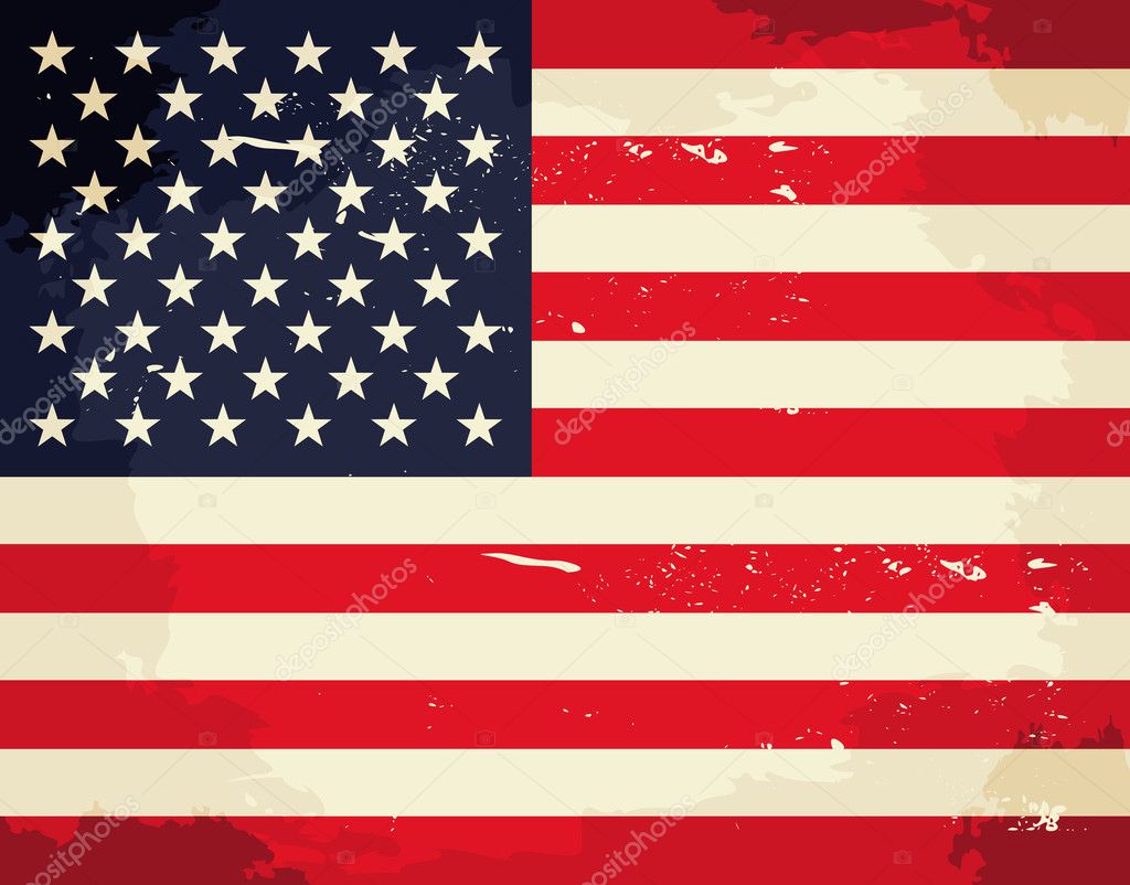 Vintage US Flag — Stock Vector © ivaleks #21487067