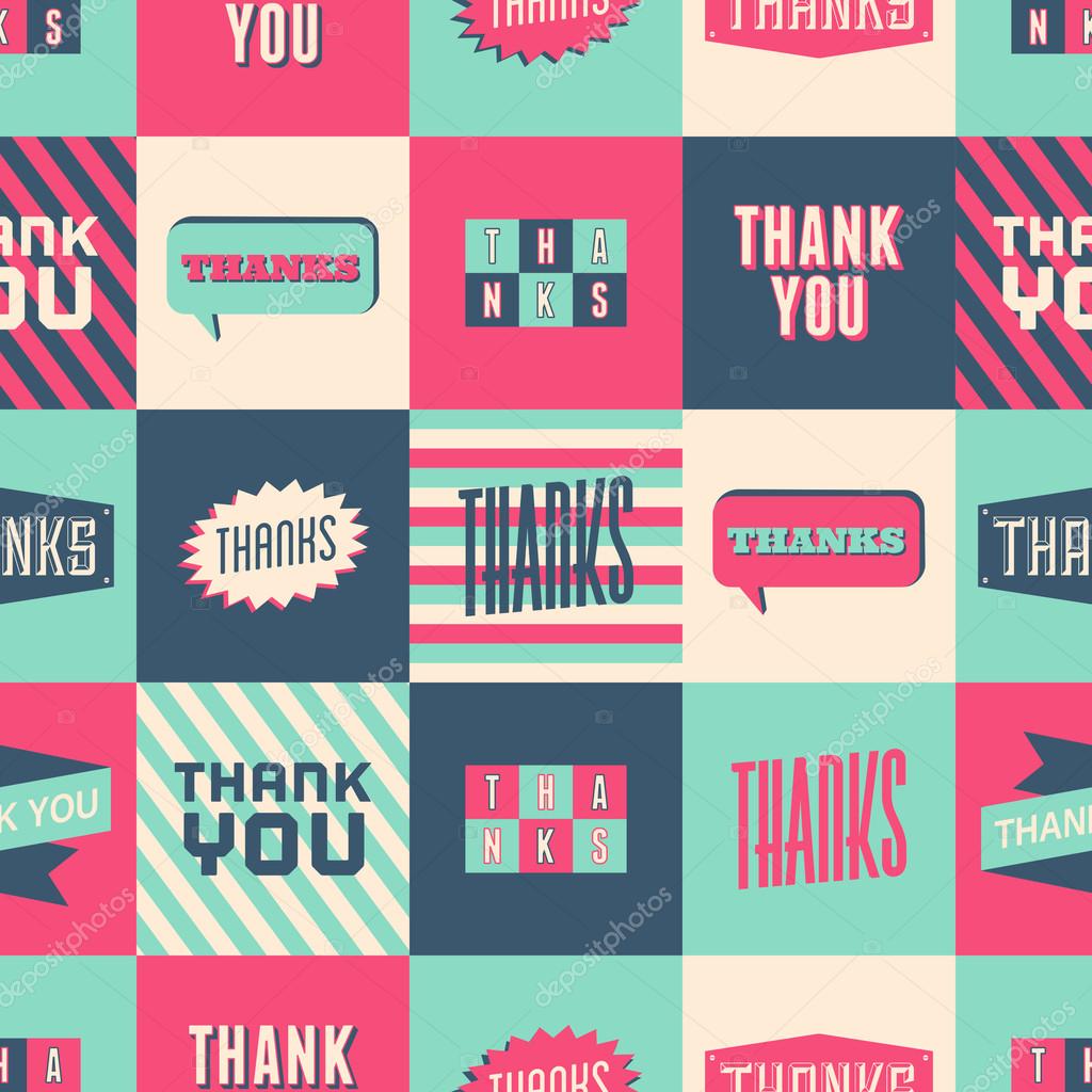 Thank You Seamless Pattern Stock Vector Image by ©ivaleks #32764419