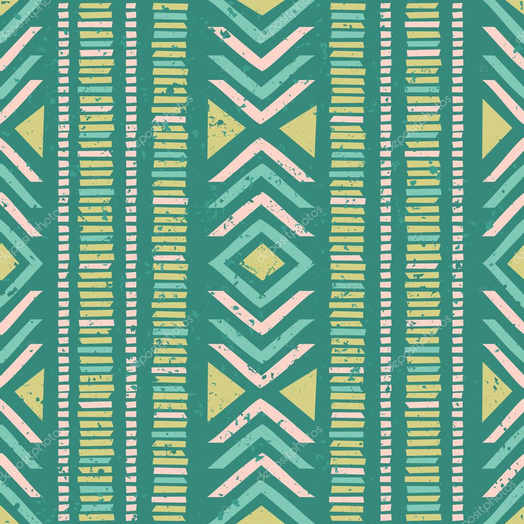 Green Aztec Background
