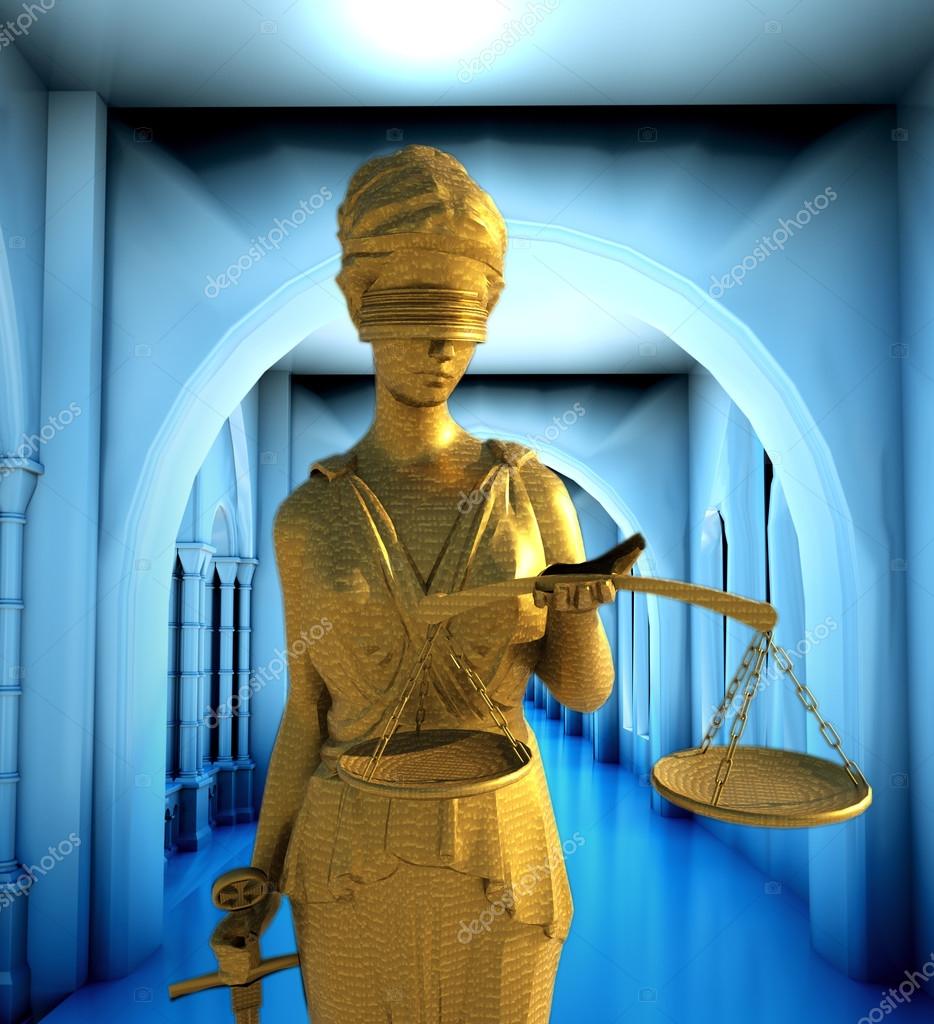 Themis in court — Stock Photo © DarioStudios #13291658