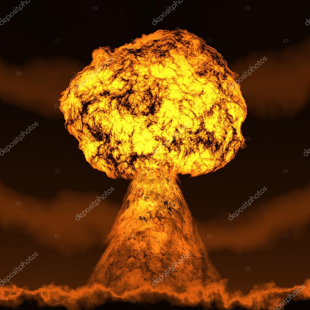 Nuclear mushroom — Stock Photo © DarioStudios #27001851