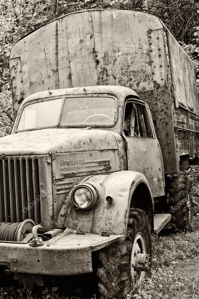 Soviet military truck - GAZ-63 — Stock Photo © GennadyGrechishkin #33292439