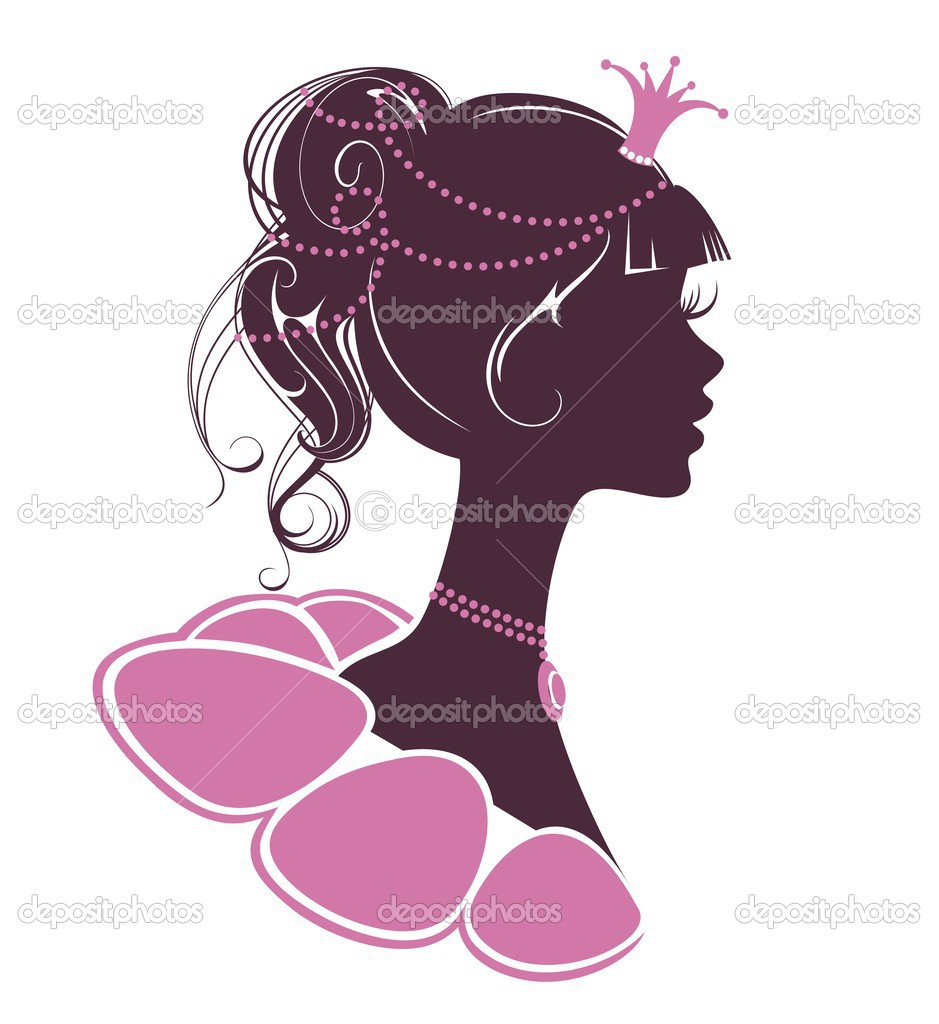 Portrait of a beautiful princess — Stock Vector © Svitlana #36354759