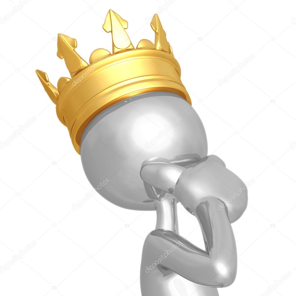 King Thinking — Stock Photo © LuMaxArt #12283867