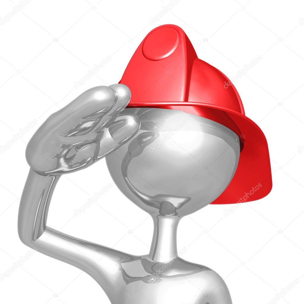 Fireman Salute Stock Photo by ©LuMaxArt 12327102