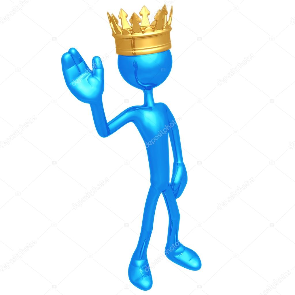 King Waving Stock Illustration by ©LuMaxArt #12343865