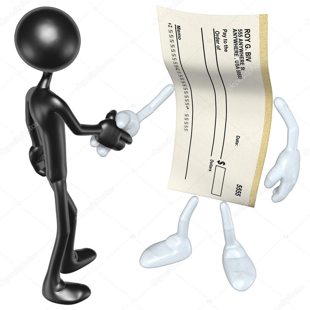 Cheque en blanco Handshake: fotografía de stock © LuMaxArt #12355150 ...