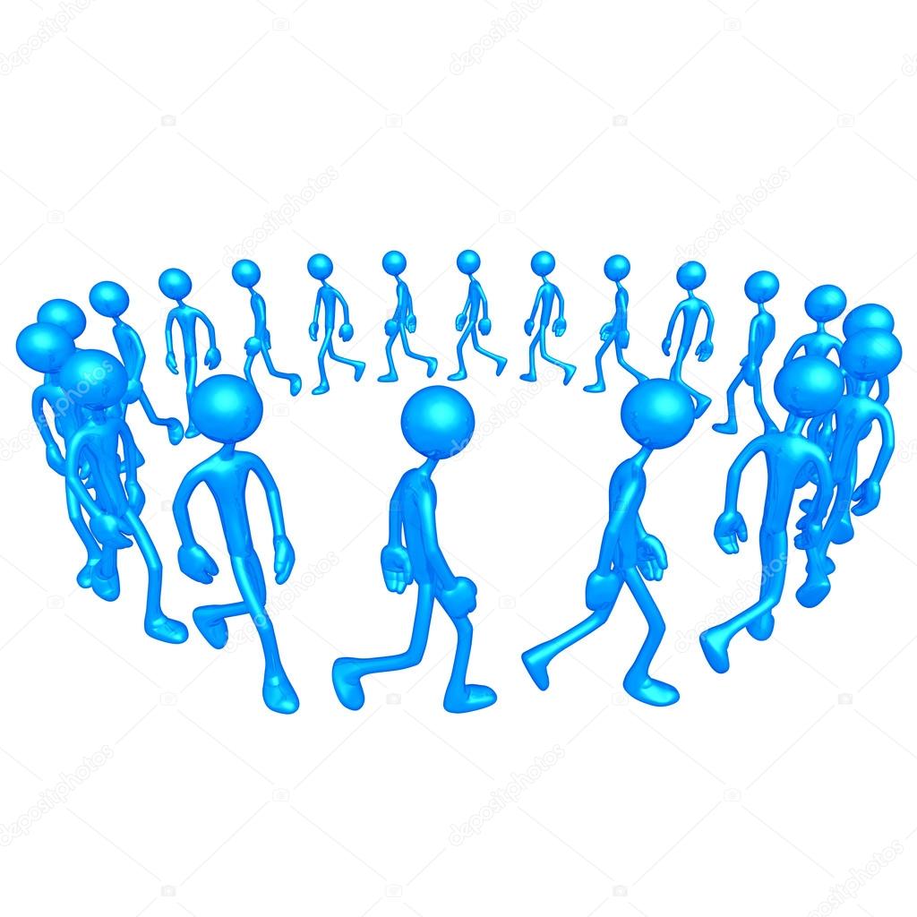 Walking In A Circle Stock Photo by ©LuMaxArt 12406282