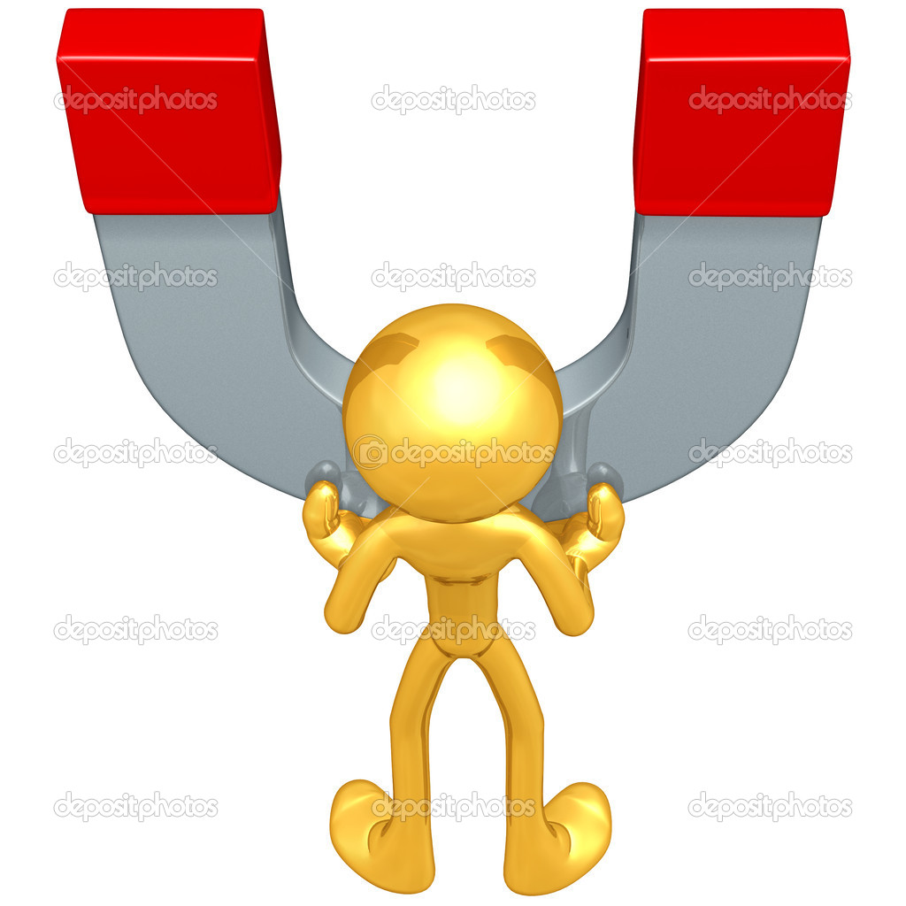 Conceito de imã gigante — Fotografias de Stock © LuMaxArt #12409654