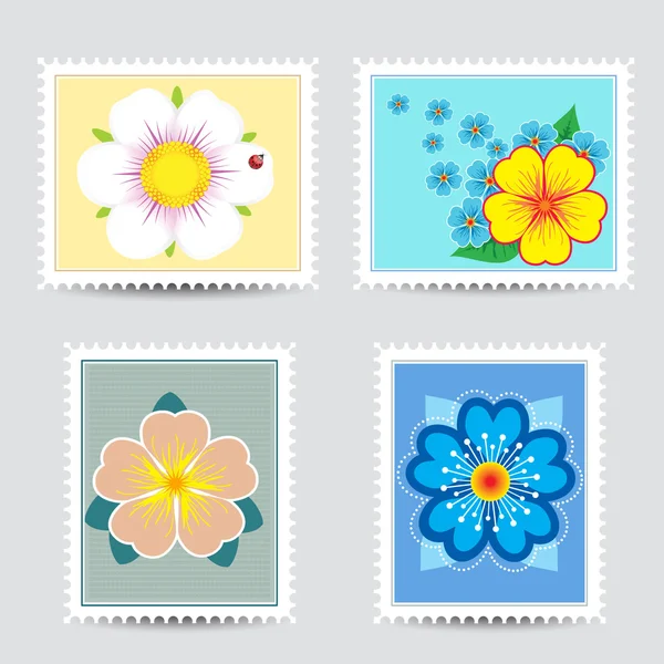 100,000 Flower stamps Vector Images | Depositphotos