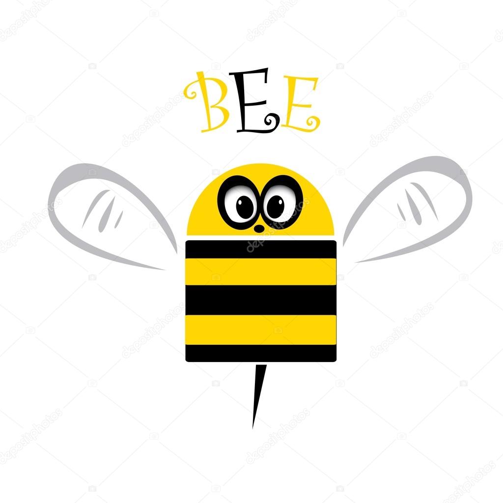 dibujos animados linda abeja bebé brillante. ilustración vectorial. 2024
