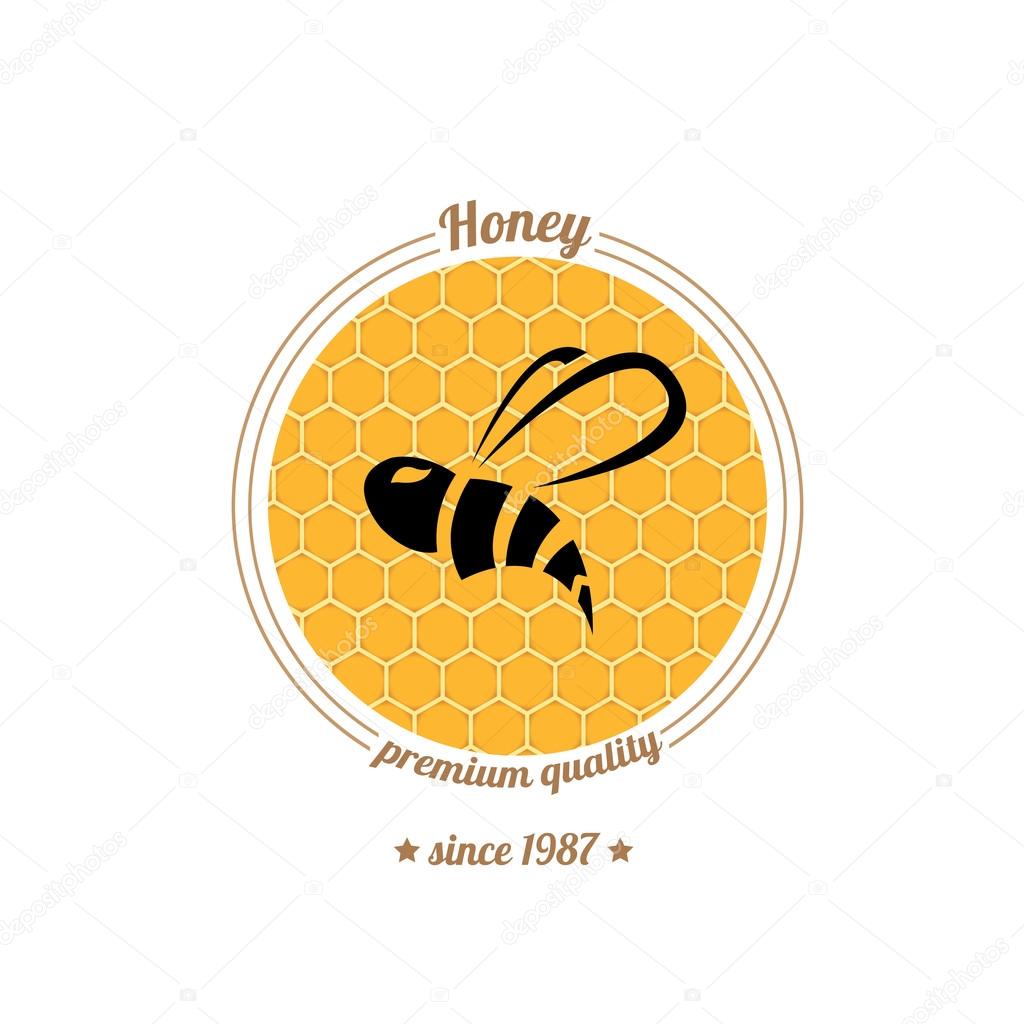 Vector bee icon on honey comb background Stock Vector Image by ©zm1ter ... Vector bee icon on honey comb background Stock Vector Image by ©zm1ter ...