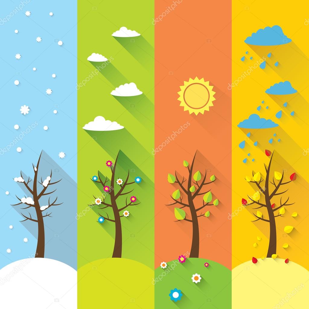 Vector banner - four seasons — Stock Vector © zm1ter #51596145 Vector banner - four seasons — Stock Vector © zm1ter #51596145