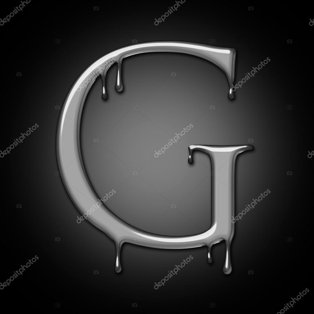 Liquid metal font — Stock Photo © FroeMic #12217130