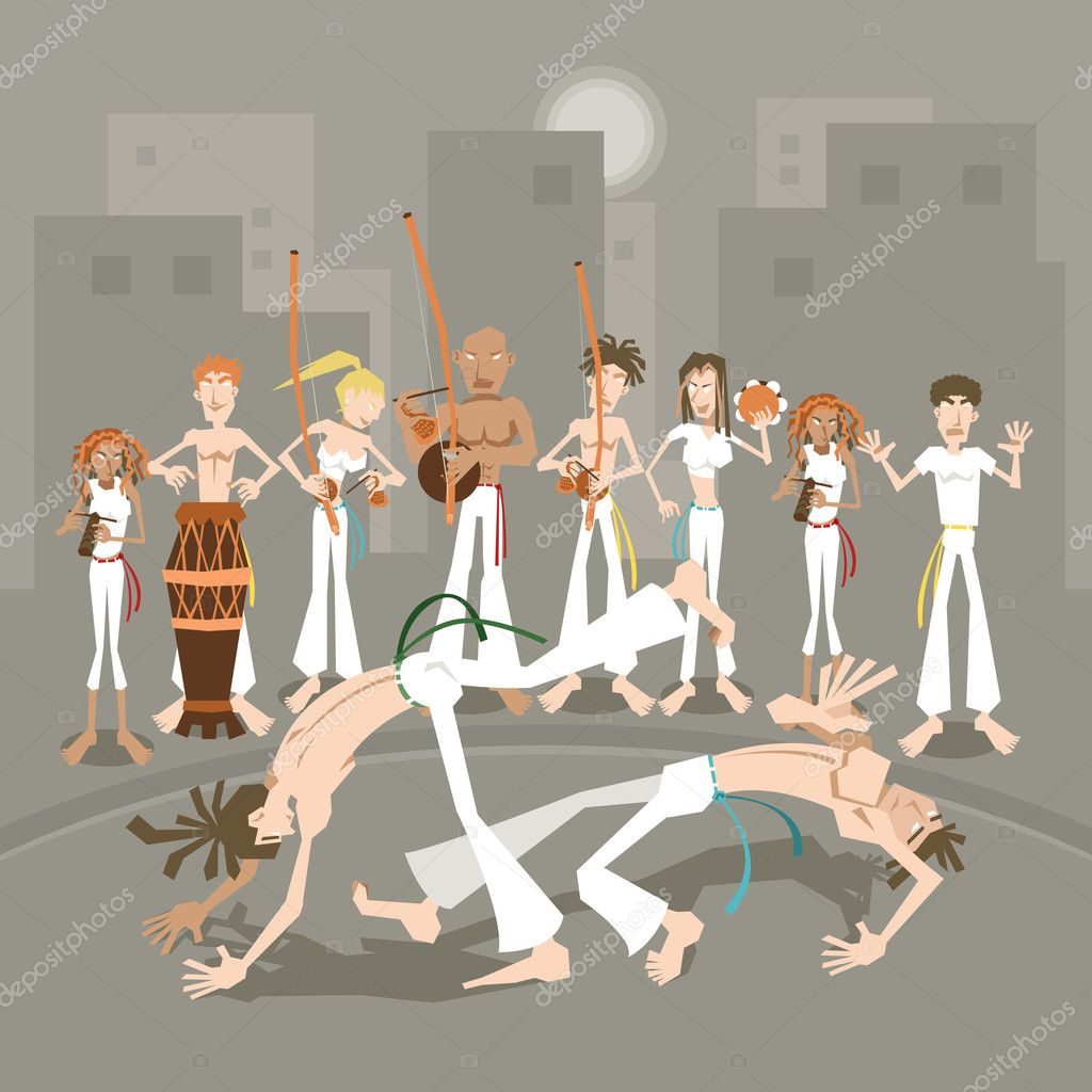 Brazilian Martial Art Capoeira Stock Vector Image by ©brancaescova ...