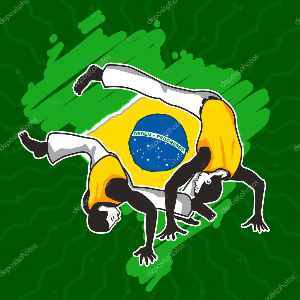 Brazilian Martial Art Capoeira — Stock Vector © brancaescova #48802275