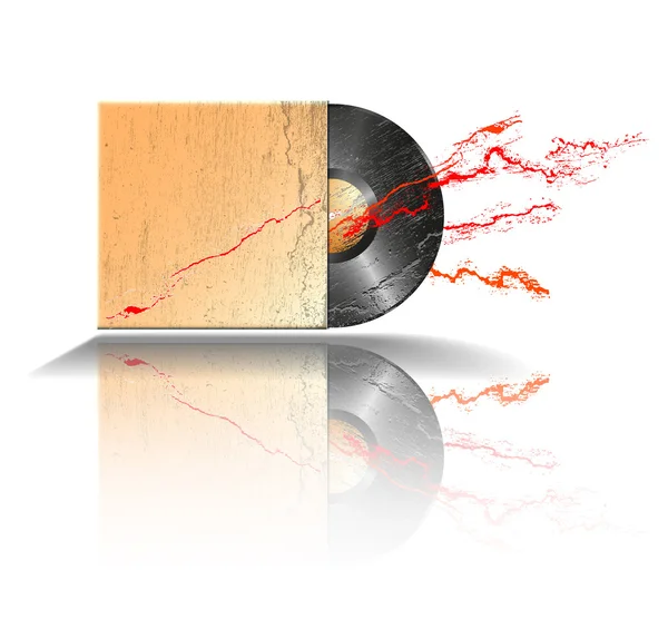 Disco de vinilo roto imágenes de stock de arte vectorial | Depositphotos