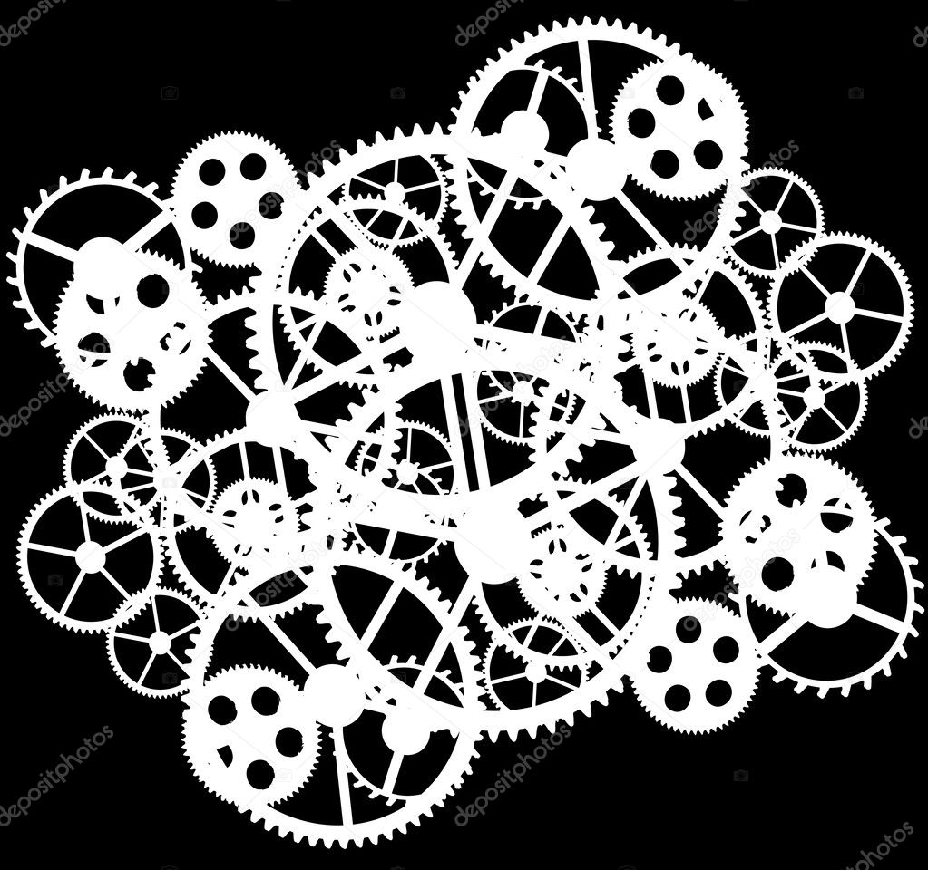 White gear Stock Vector by ©dyha1965 46336019
