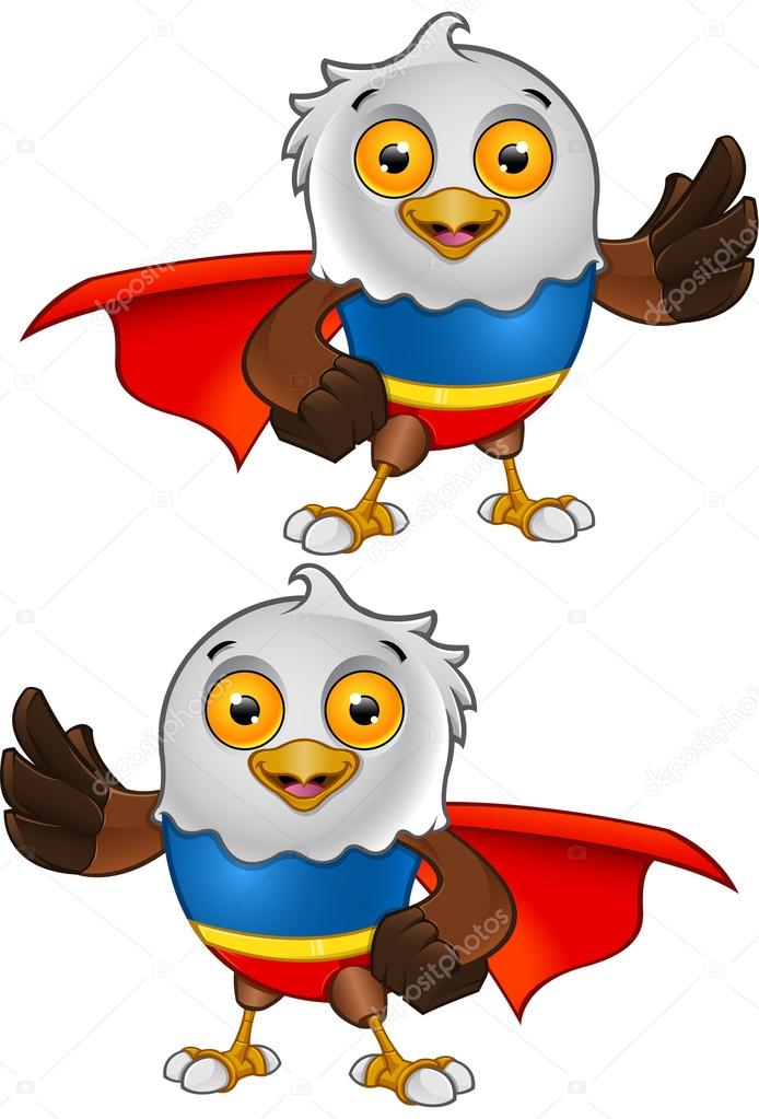 Super Bald Eagle Character 3 Stock Vector Image by ©npr1977 #19518211