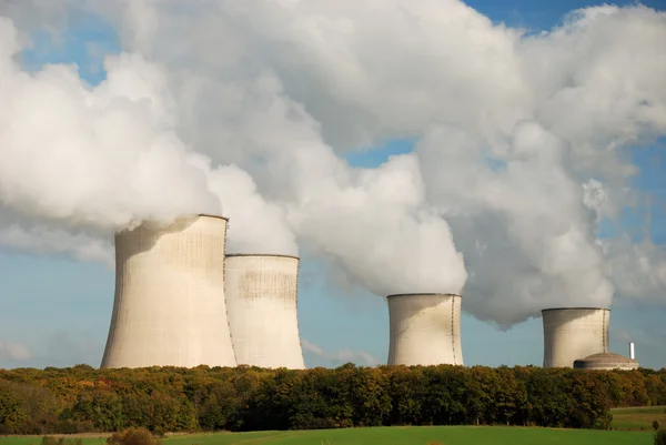 Cooling towers of a nuclear power station - Stock Image - Everypixel