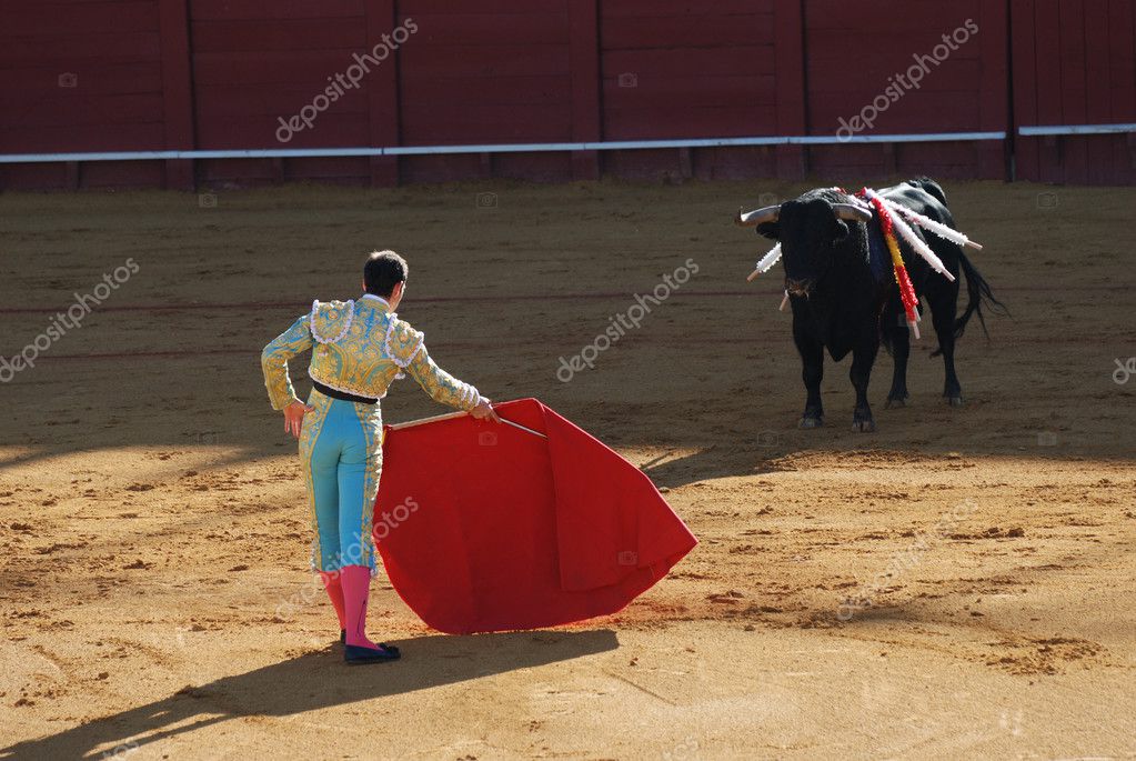 Torero nell'arena della corrida in Spagna — Foto stock editoriale di ...