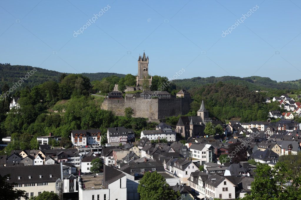 Town Dillenburg with historical Castle in Hesse, Germany — Stock Photo ...