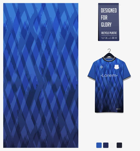 Fabric Textile Design Blue Thunder Pattern Soccer Jersey Football Kit ...