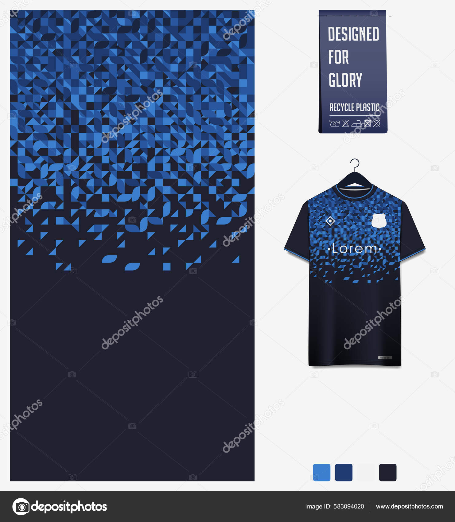 Soccer Jersey Pattern Design Bauhaus Pattern Blue Background Soccer Kit ...
