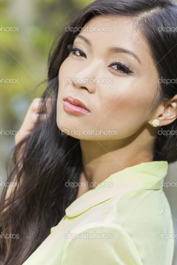 Beautiful Chinese Asian Young Woman Girl Stock Photo by ©dmbaker 26920139