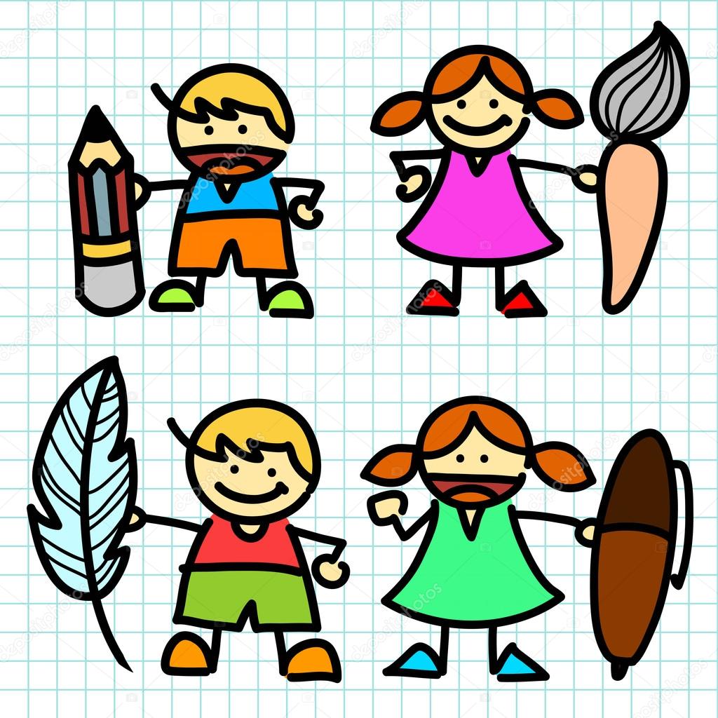 Cartoon Love Writing