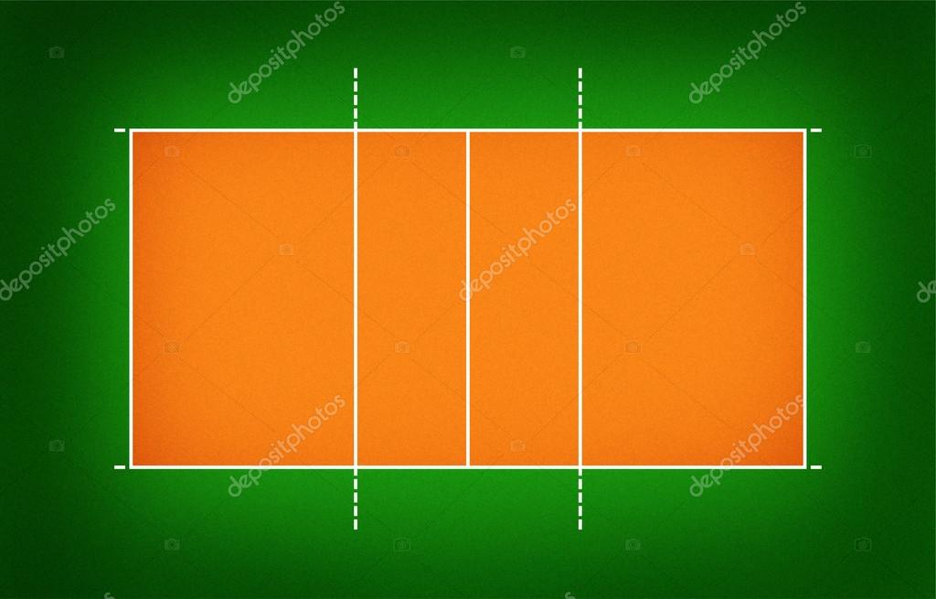 Ilustración de cancha de voleibol — Foto de stock © kanate #26648065