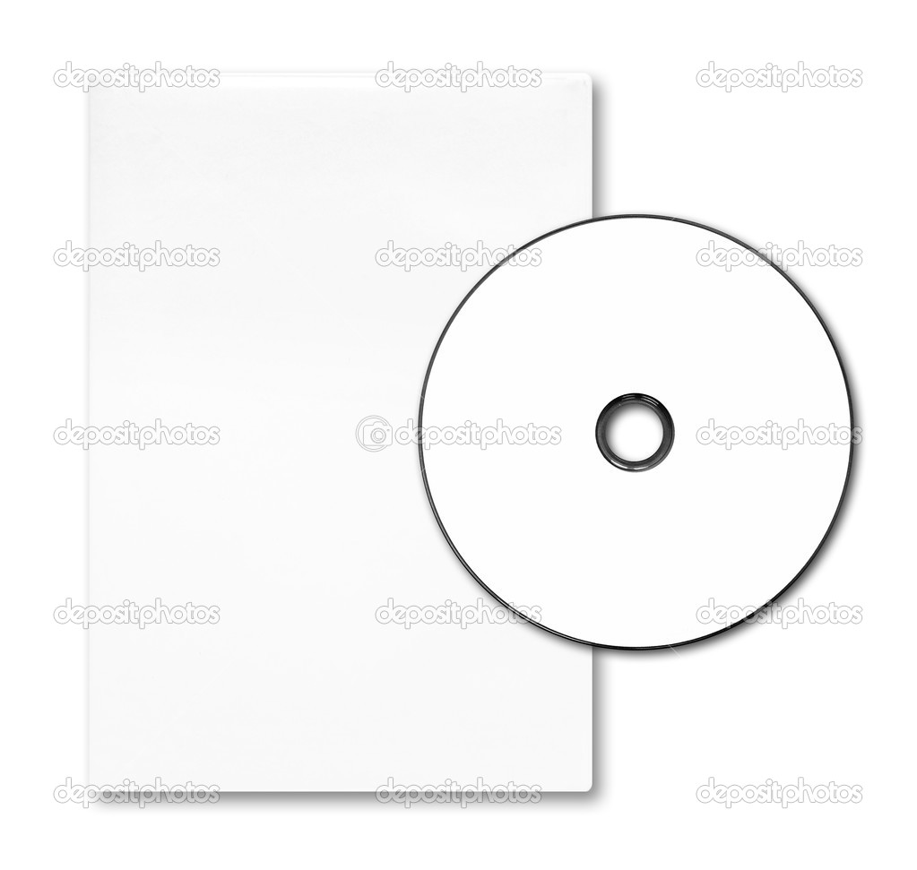 Blank white DVD case and disc Stock Photo by ©kanate 26648261
