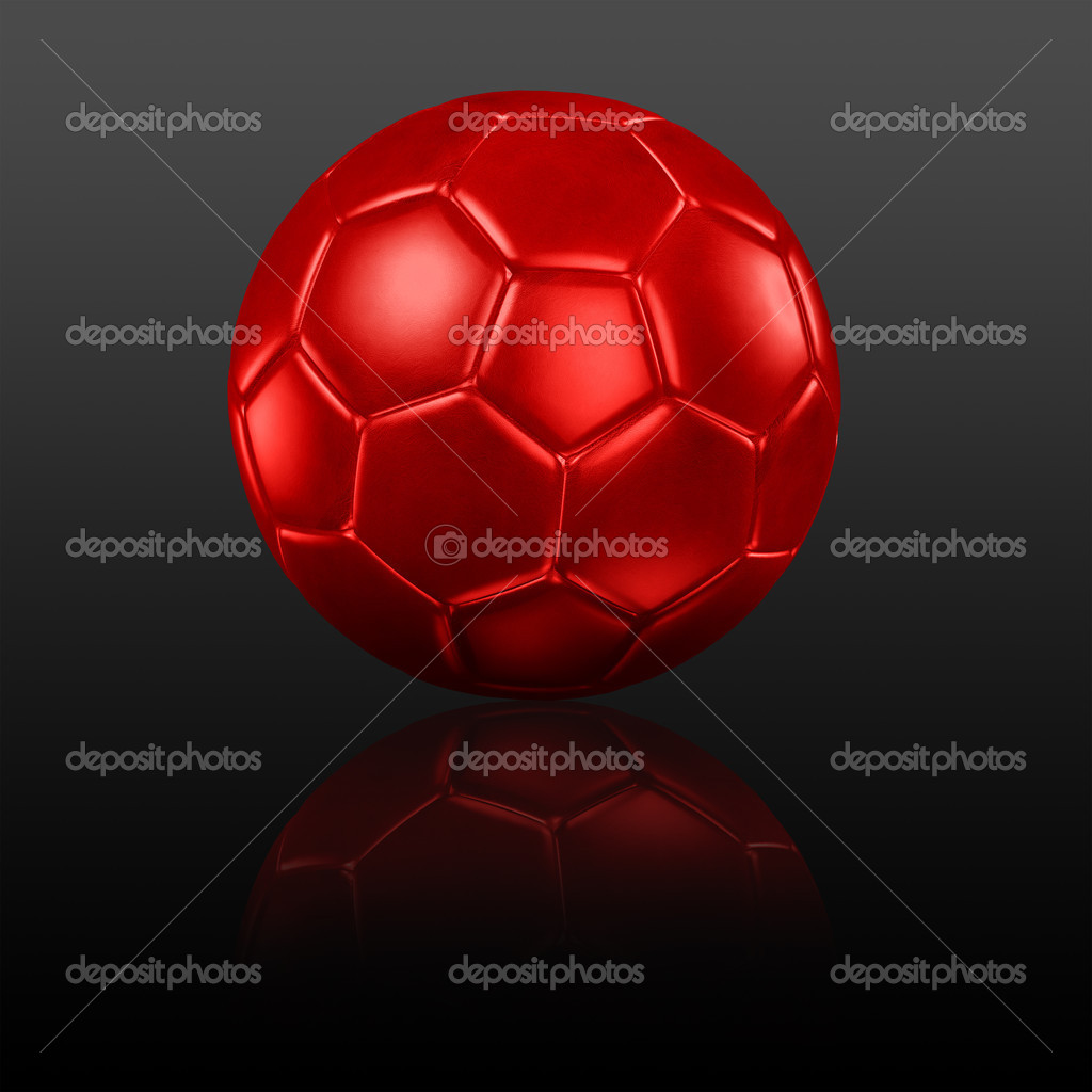 A soccer football with reflection — Stock Photo © kanate #28189683