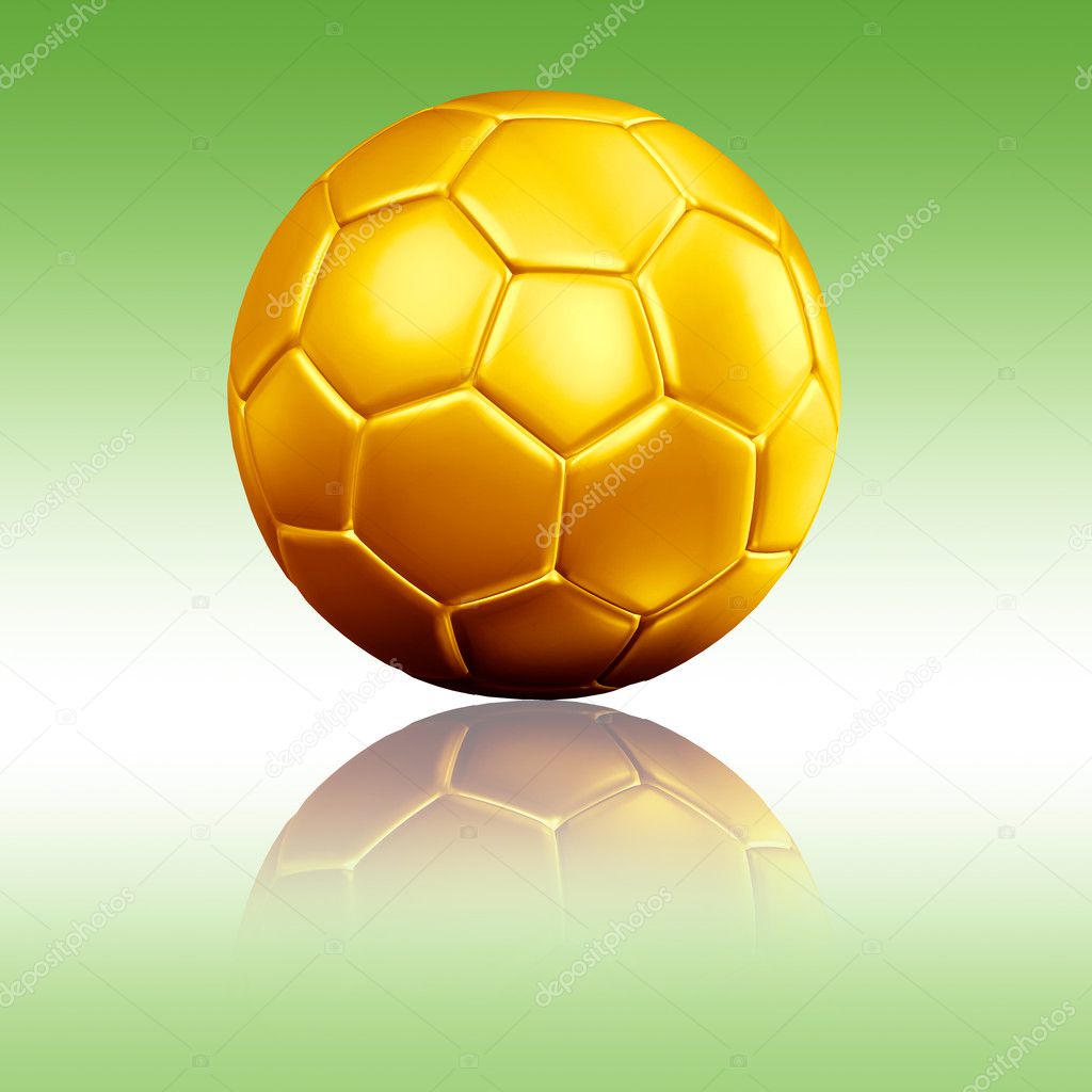 A soccer football with reflection — Stock Photo © kanate #28189743