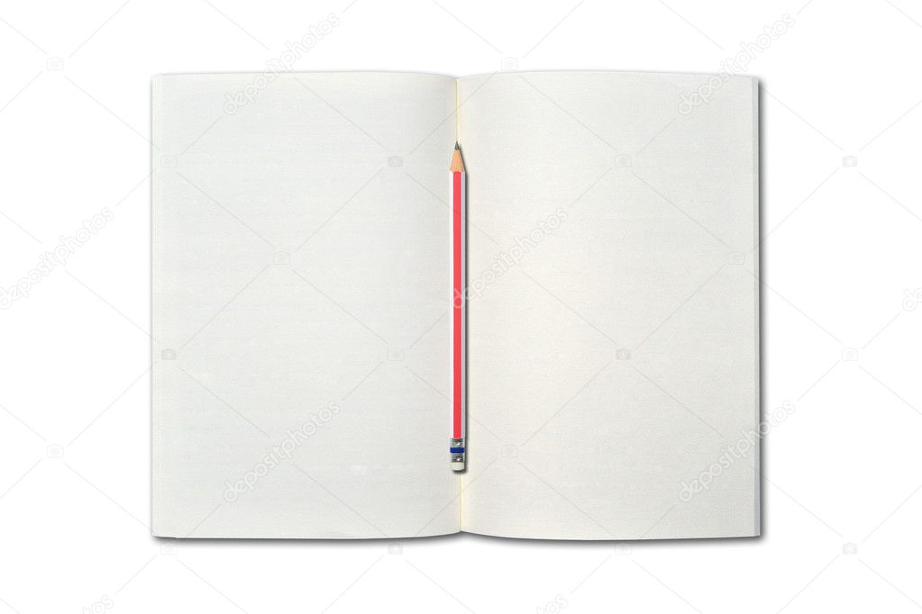 Blank open notebook — Stock Photo © kanate #31082731 Blank open notebook — Stock Photo © kanate #31082731