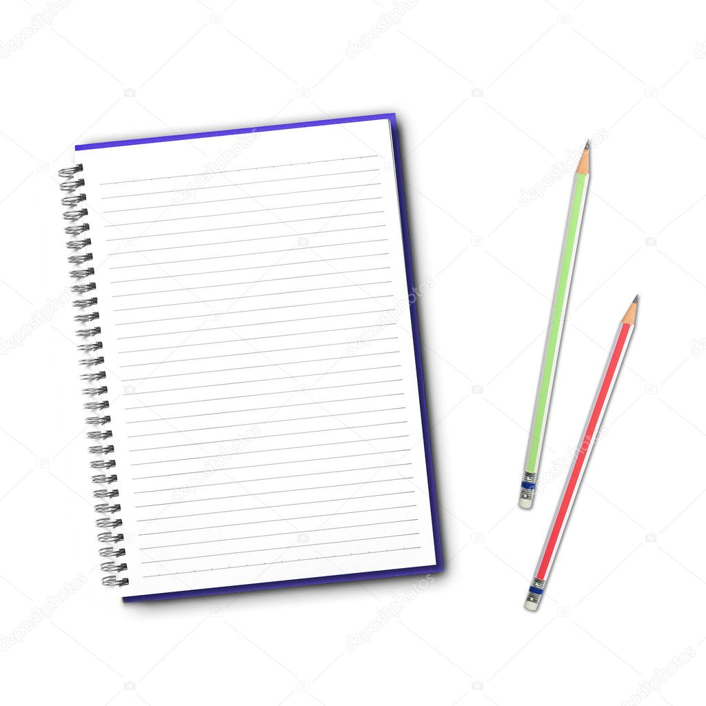 Blank open notebook — Stock Photo © kanate #31083637 Blank open notebook — Stock Photo © kanate #31083637
