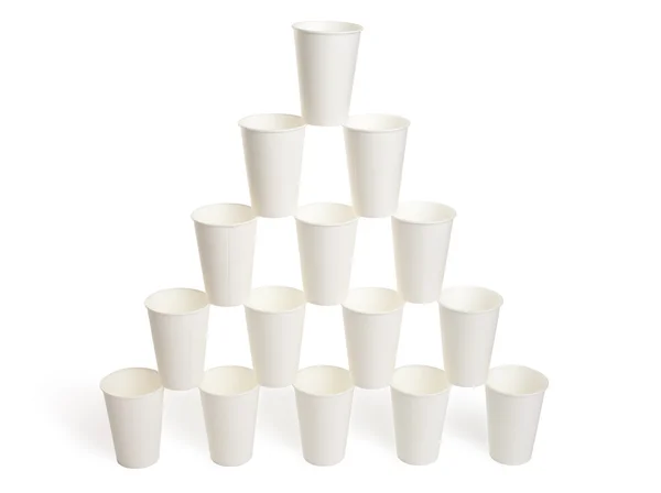 Pyramid plastic cups Stock Photos, Royalty Free Pyramid plastic cups ...