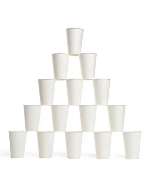 Pyramid of coffee cups Stock Photos, Royalty Free Pyramid of coffee ...