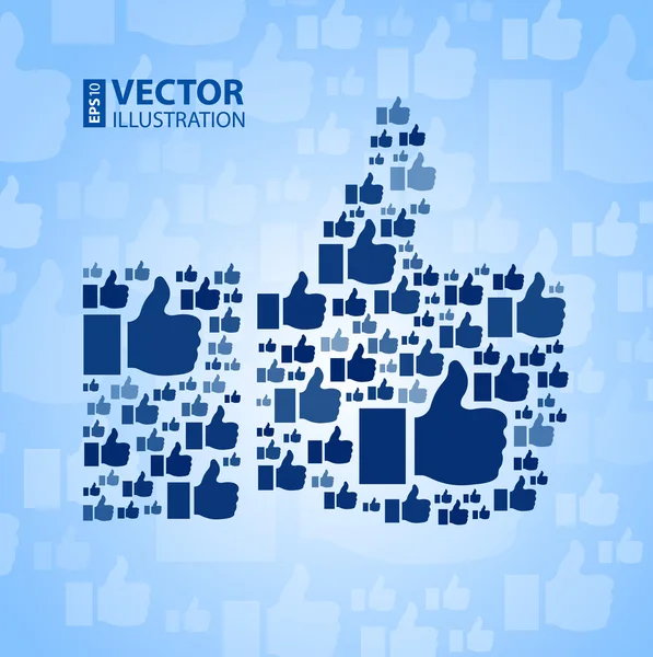 Facebook like shadow imágenes de stock de arte vectorial | Depositphotos