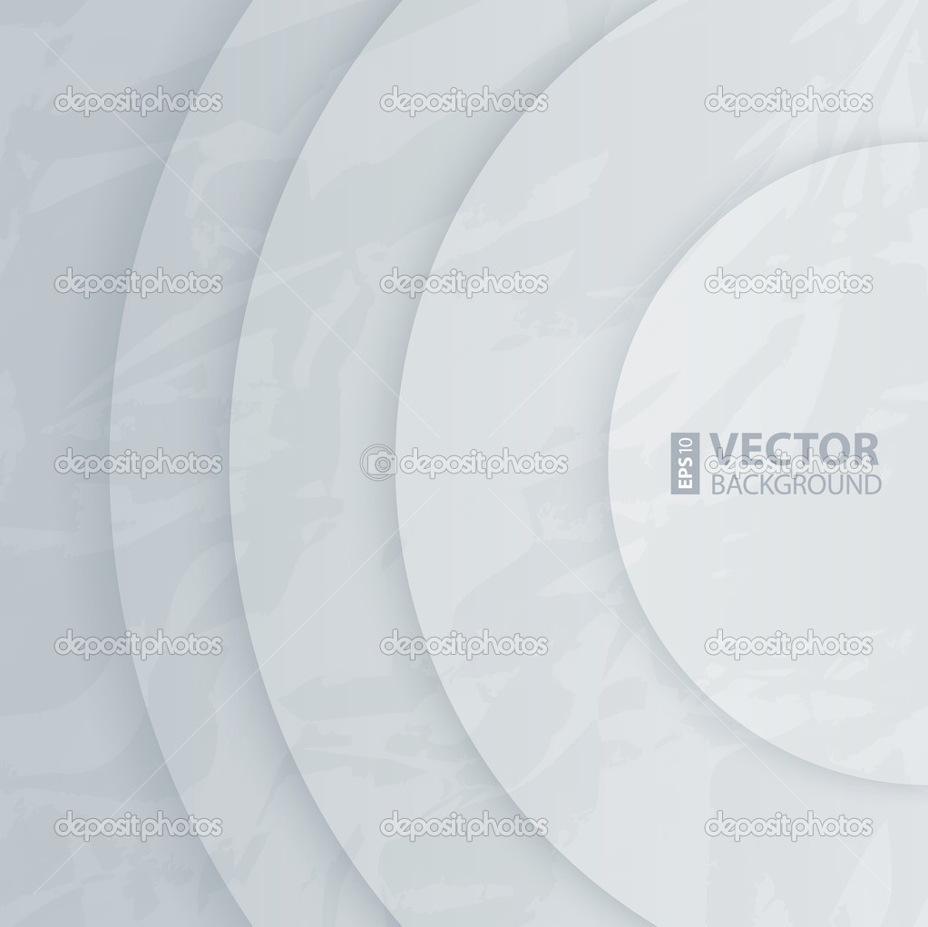 Abstract white and light gray round shapes background Stock Vector ...