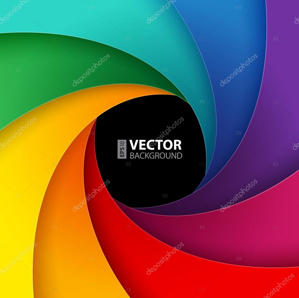 Swirly colorful paper background Stock Vector Image by ©Mikado767 #30489591
