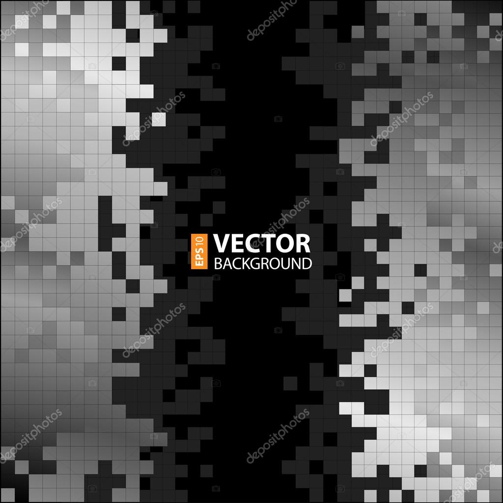 Background: grey digital | Abstract digital background with grey pixels ...