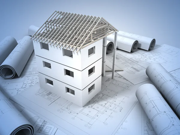 3D plan drawing Stock Photo by ©ArchManStocker 6265863