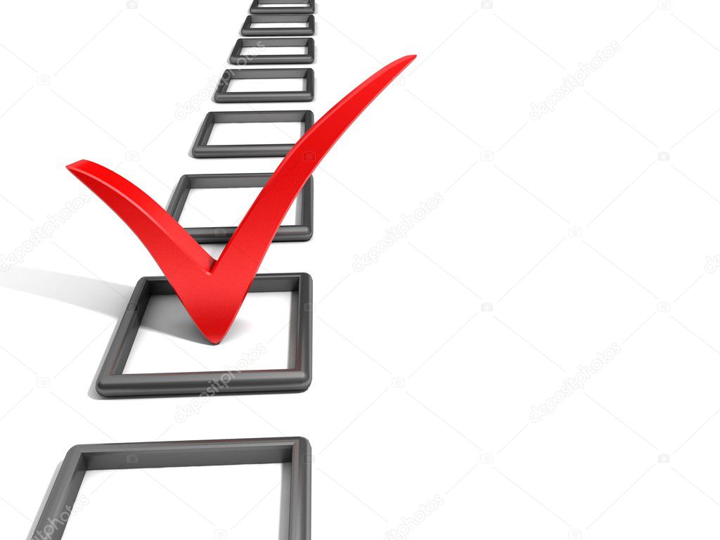 Checkbox with red checkmark isolated on white Stock Photo by ...